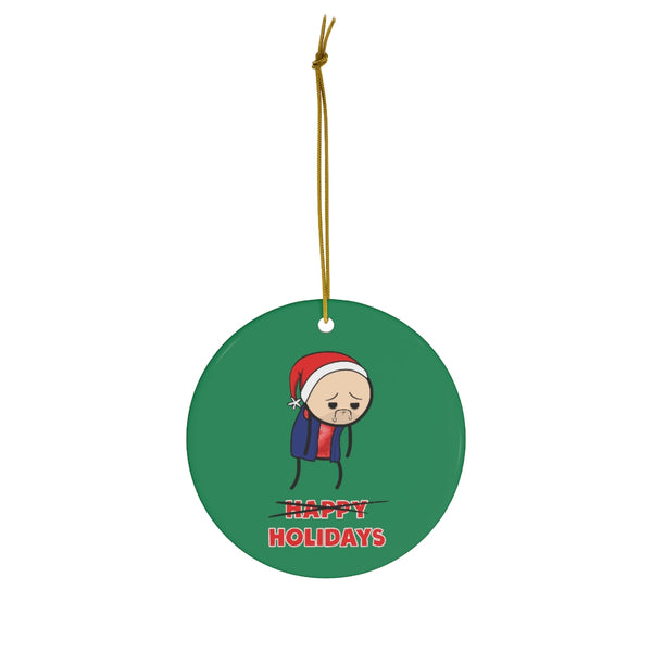 Sad Larry H̶a̶p̶p̶y̶ Holidays Ceramic Ornament – The Cyanide ...